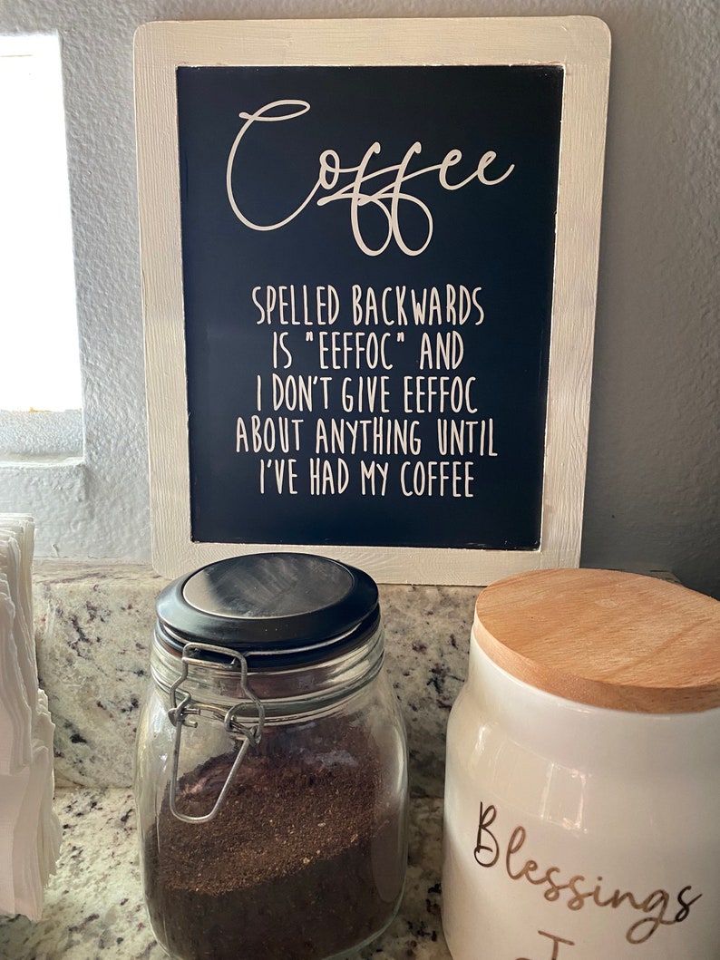 Coffee SVG - EEFFOC Cut File - Coffee Bar Sign Design - Coffee ...