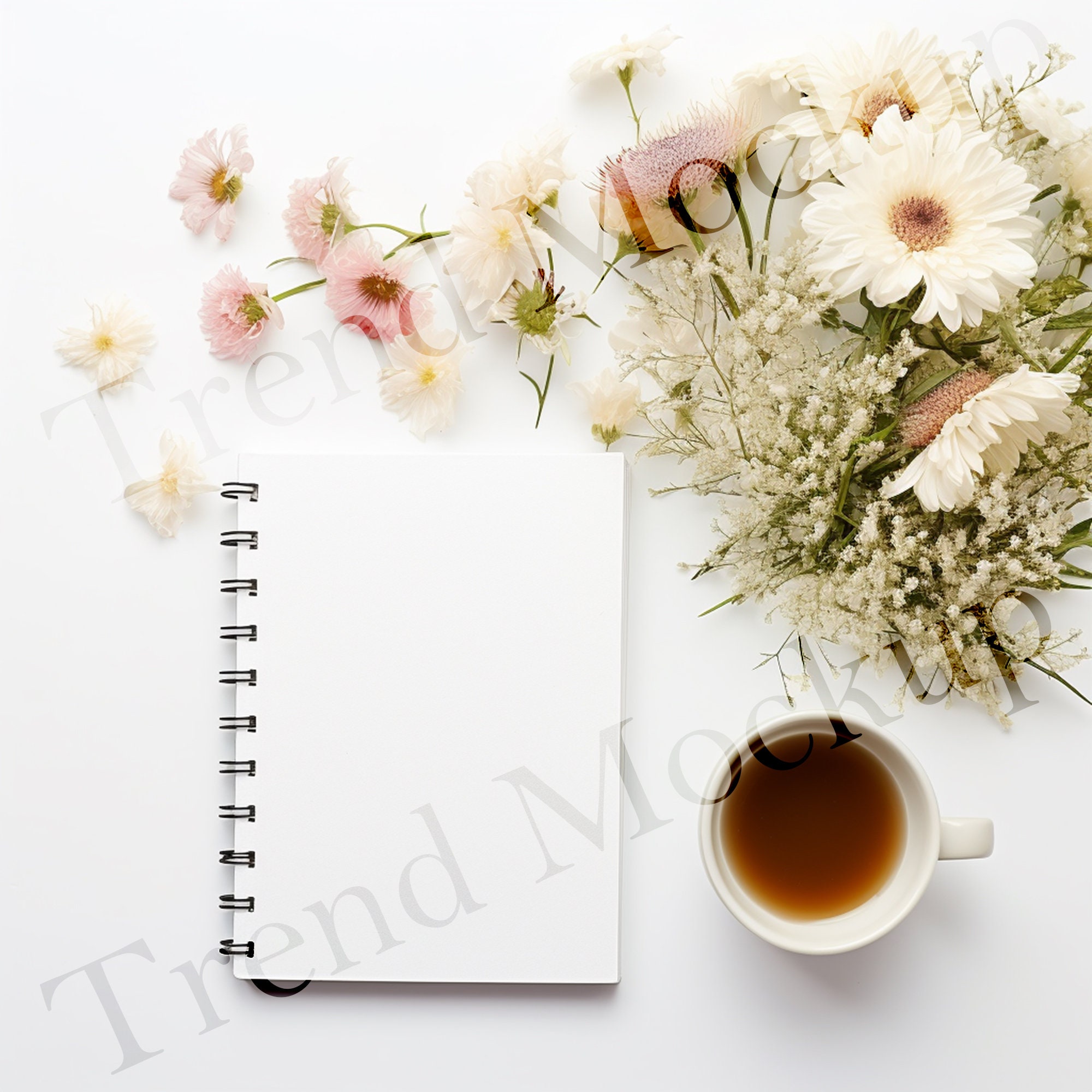 Notebook Mockup I Spiral Journal Mockup Notebook Mockup I Planner ...