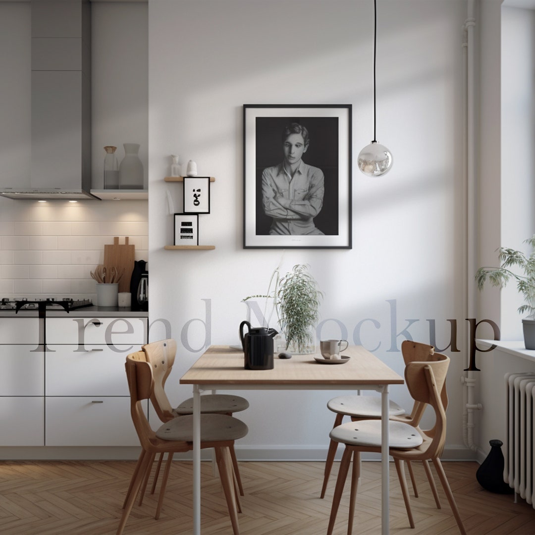 Nordic Kitchen Mock Up, Minimal Kitchen Frame, PSD Minimalist Decor ...