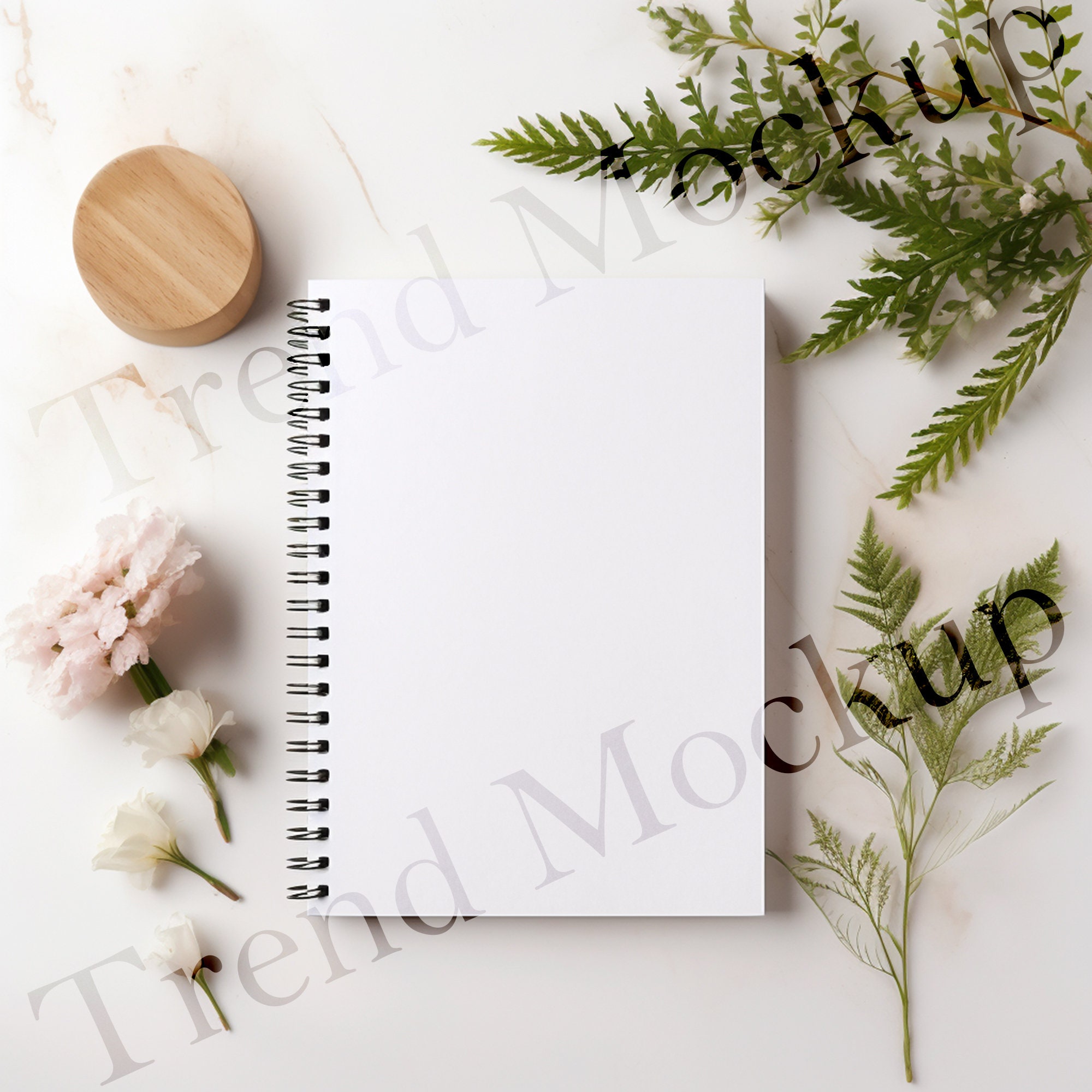 Spiral Notebook Mockup, Bundle Boho Mockup Book Mock Ups, Planner ...