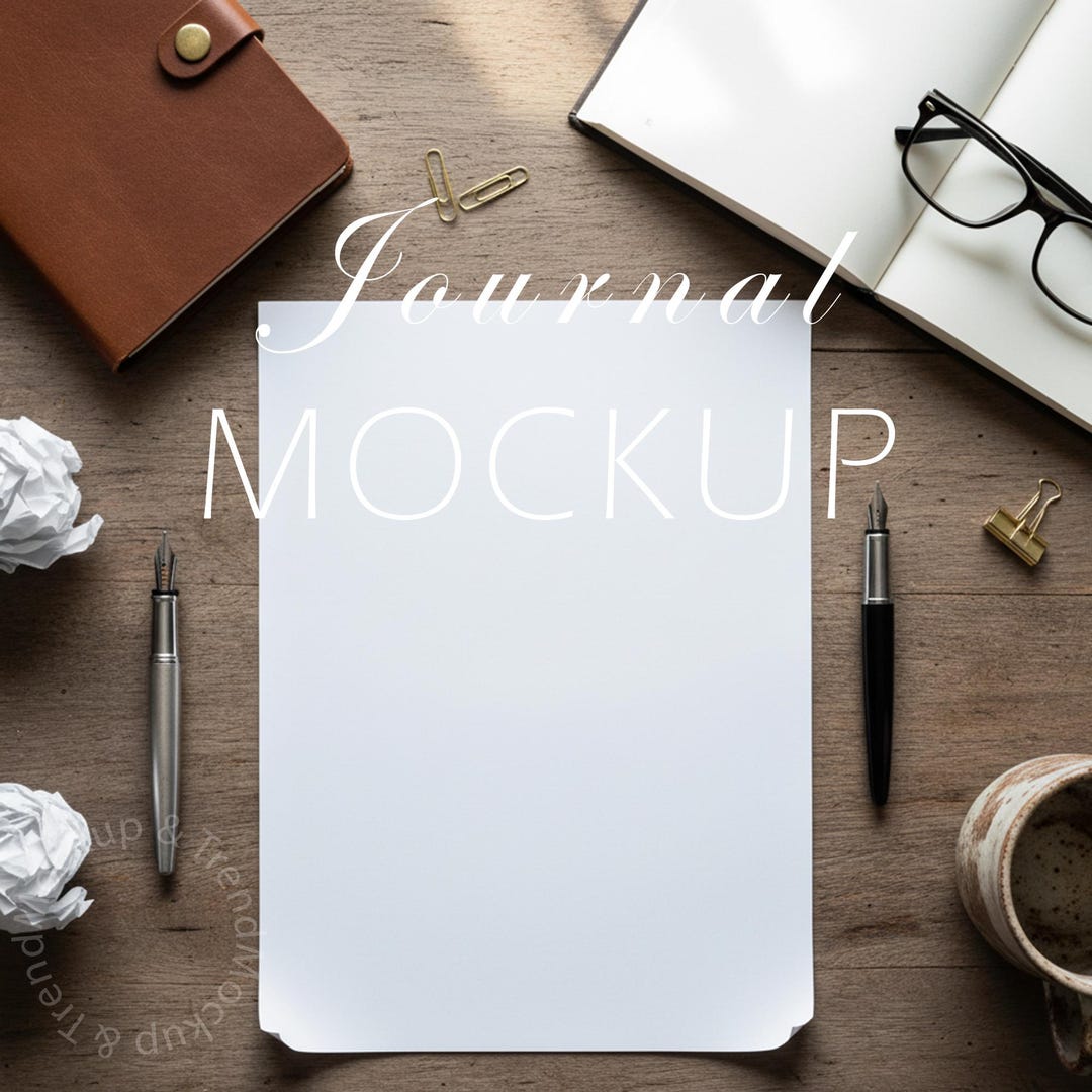 Writer's Journal Mockup: A4 Paper Desktop Display (digital Product) - Etsy