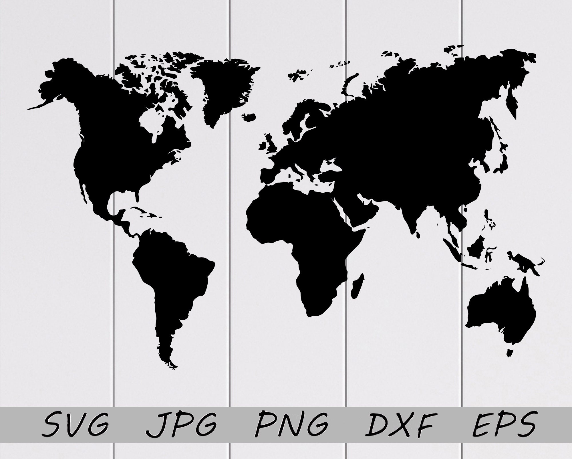 World Map Vector Continents
