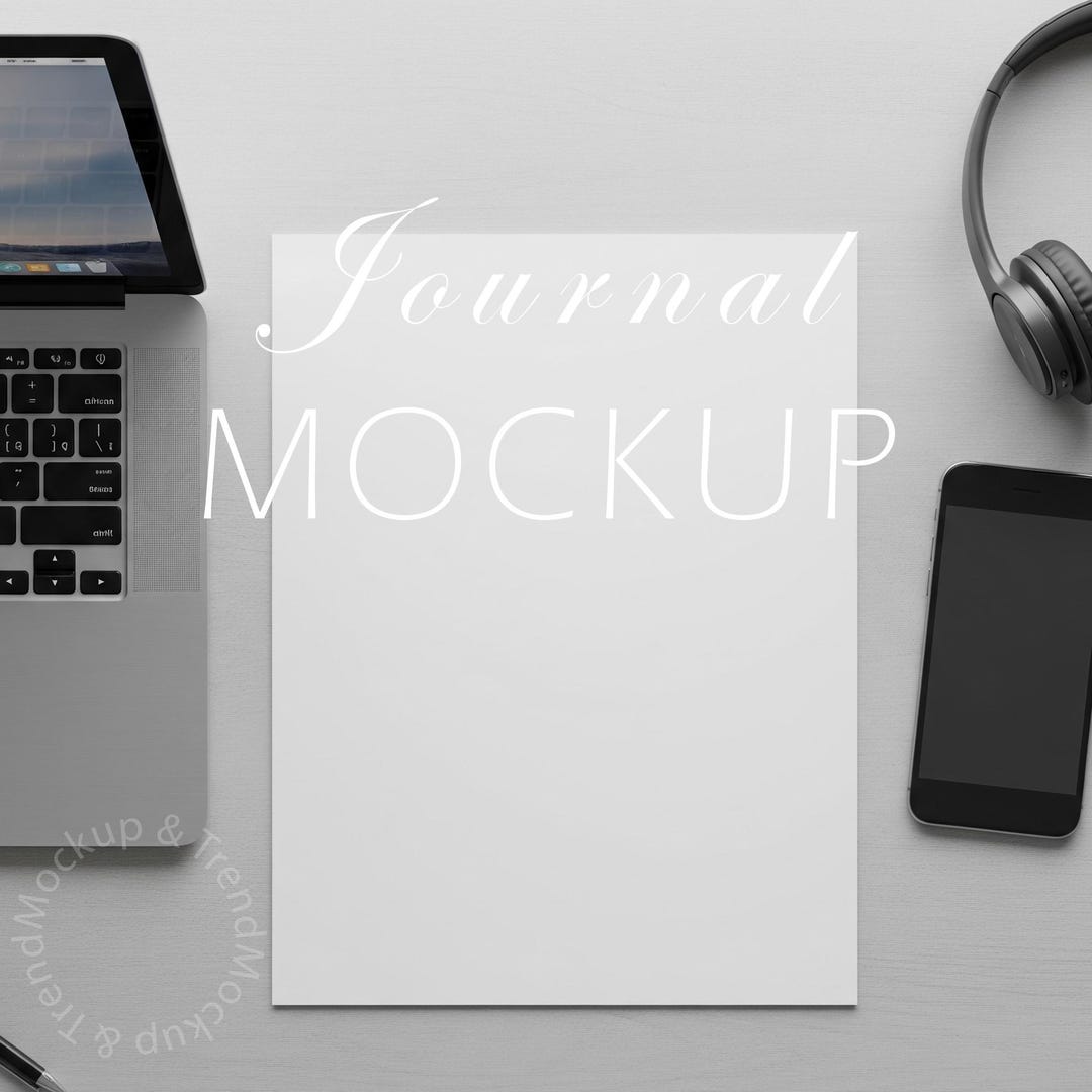 Tech Journal Mockup: A4 Paper, Modern Office Scene - Etsy