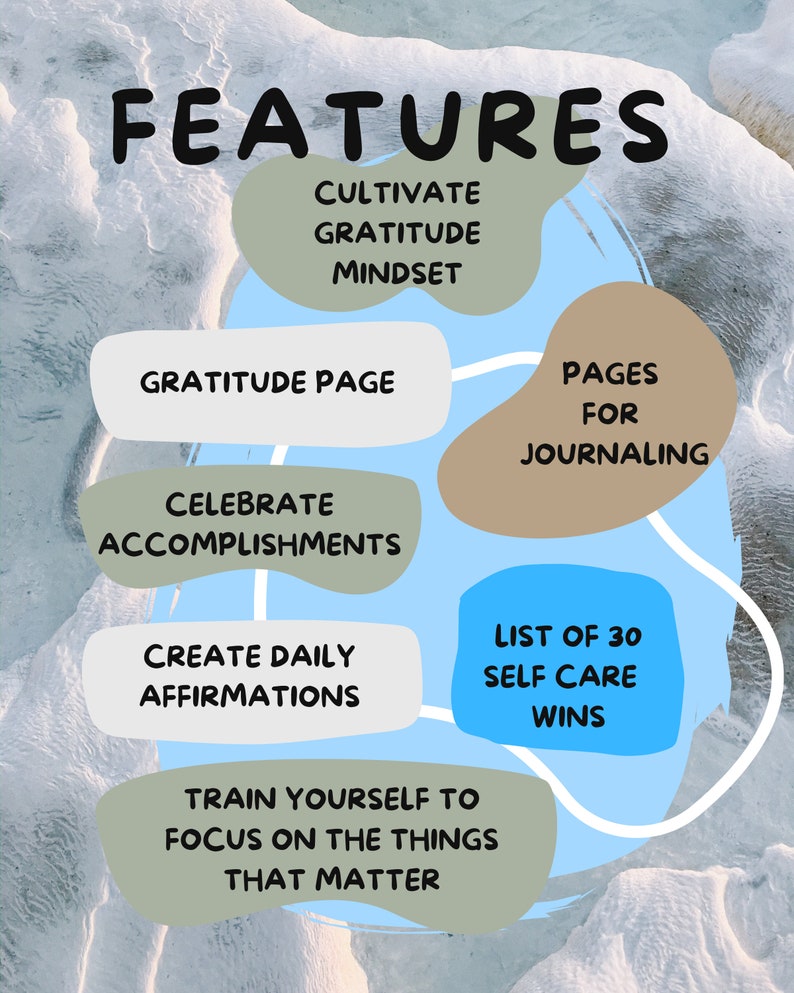 GRATITUDE JOURNAL PRINTABLE/ Self Care Planner/ Mental - Etsy
