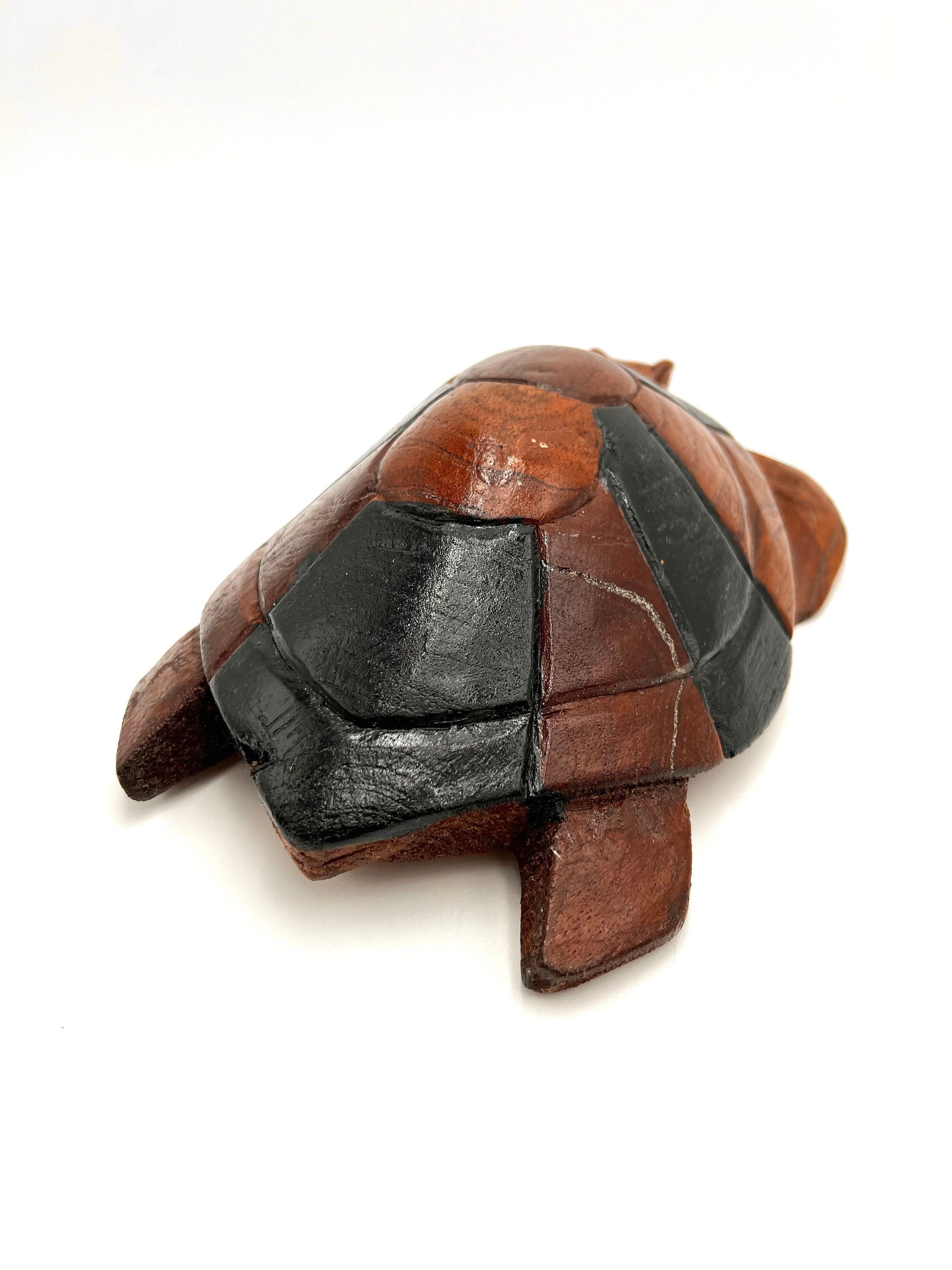 Hand Carved Wooden Sea Turtle - Etsy