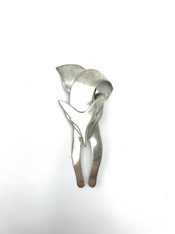 Vintage Maria Belén Sterling Silver Fox Brooch/Pin OR… - Gem