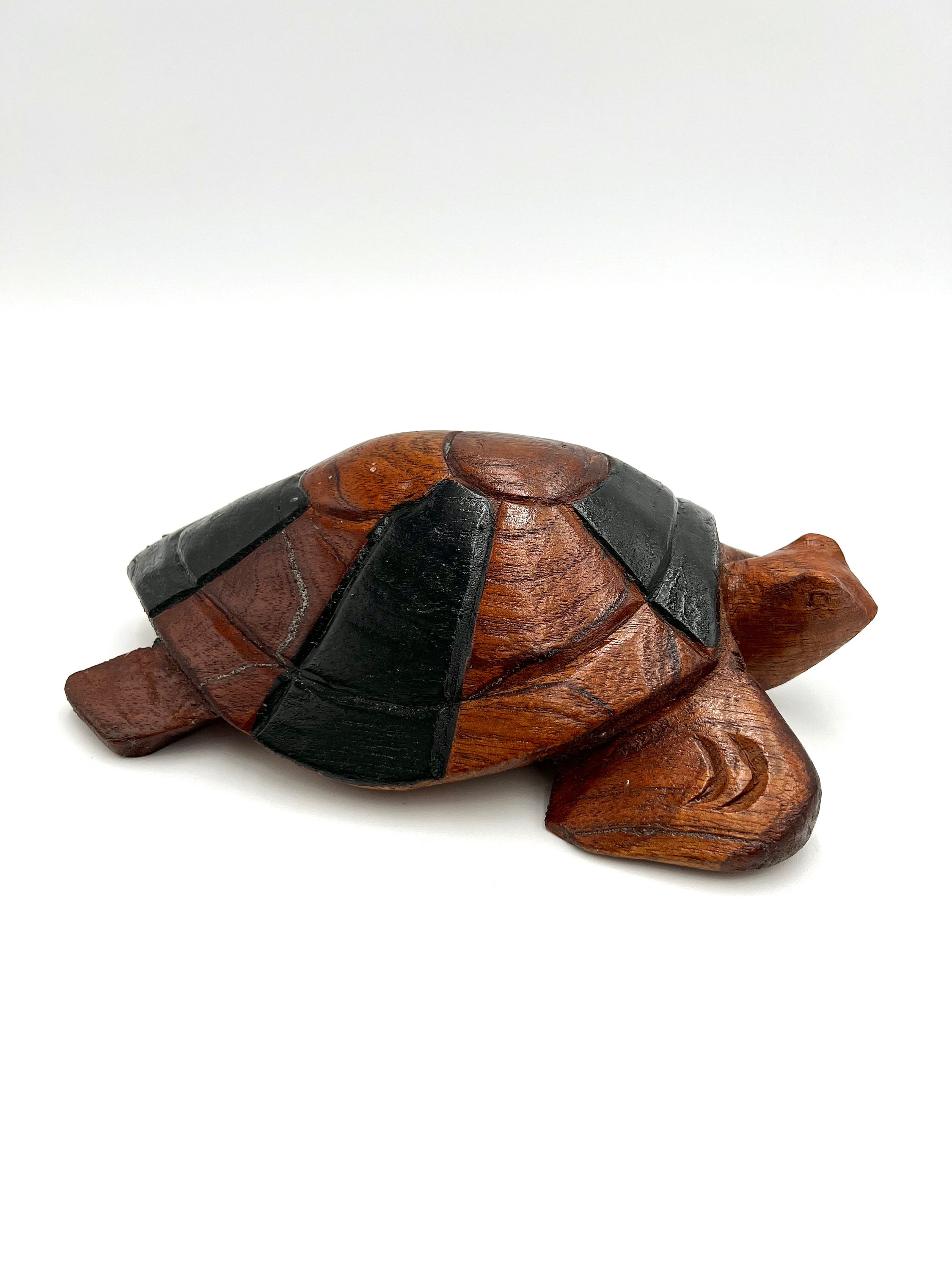 Hand Carved Wooden Sea Turtle - Etsy