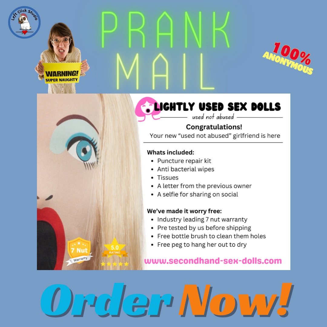 Prank Mail Slightly Used Sex Doll Inflatable Companion Gag Etsy