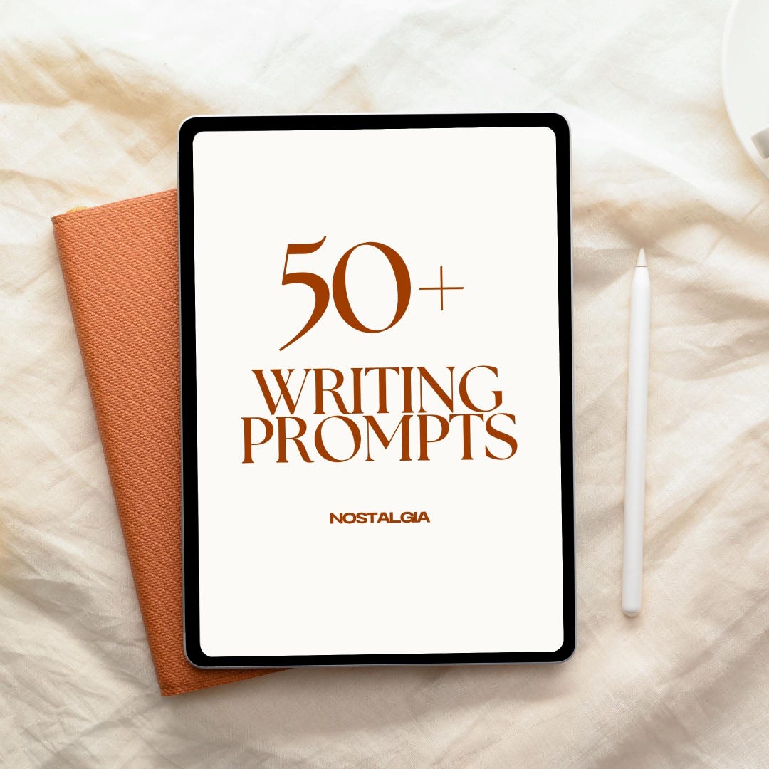 50 Plus Writing Prompts - Nostalgia Edition - Etsy