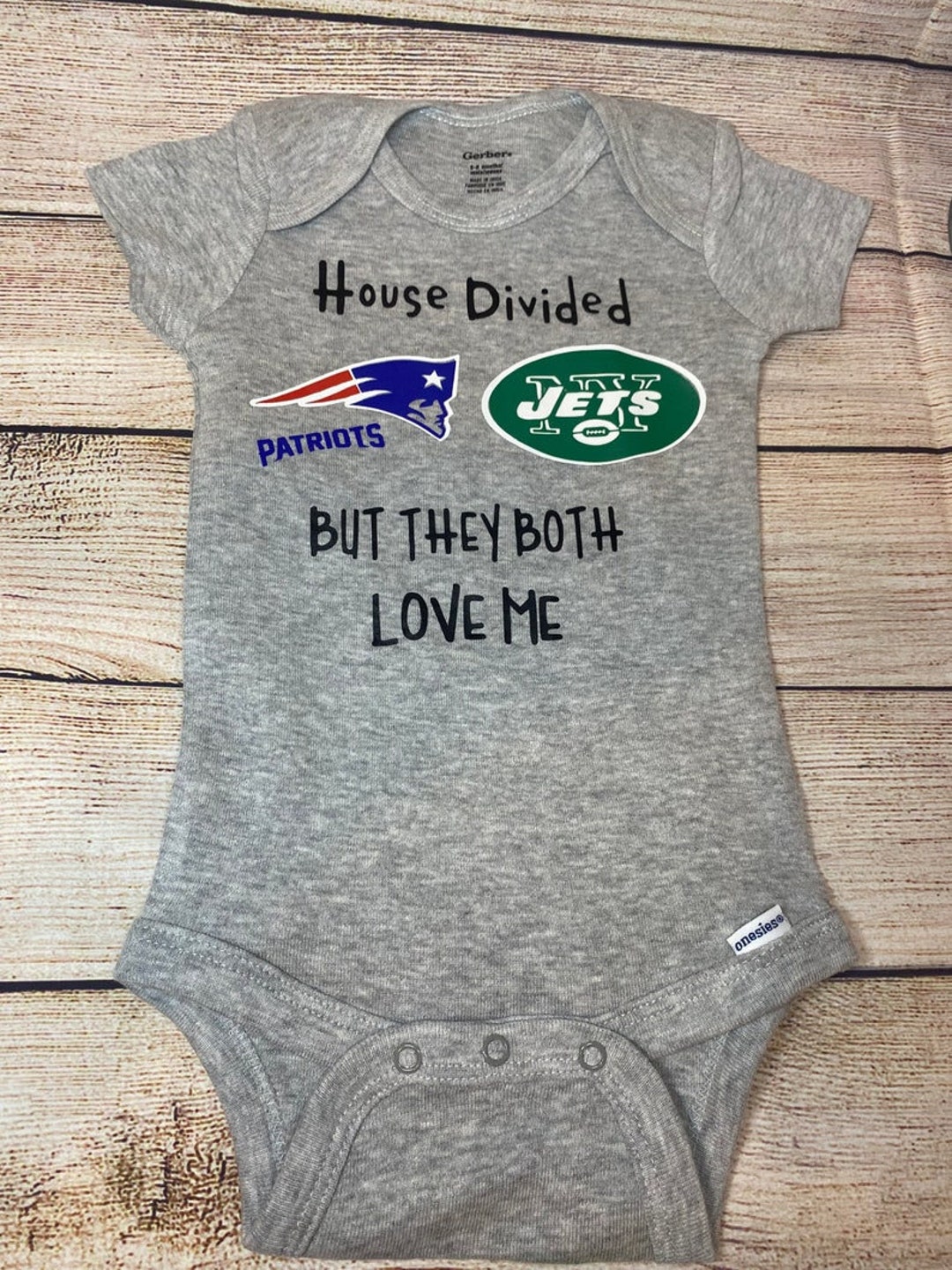 House Divided NFL Babysuit, All 32 Teams Available,eagles,jets,patriots ...