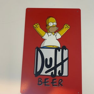 Duff Beer,duff Sign,homer Simpson Sign,homer Simpson,the Simpsons ...