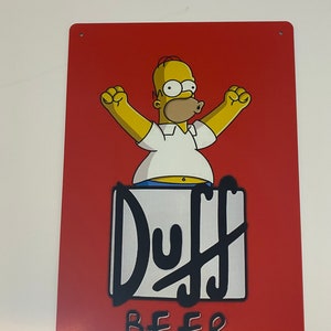 Duff Beer,duff Sign,homer Simpson Sign,homer Simpson,the Simpsons ...
