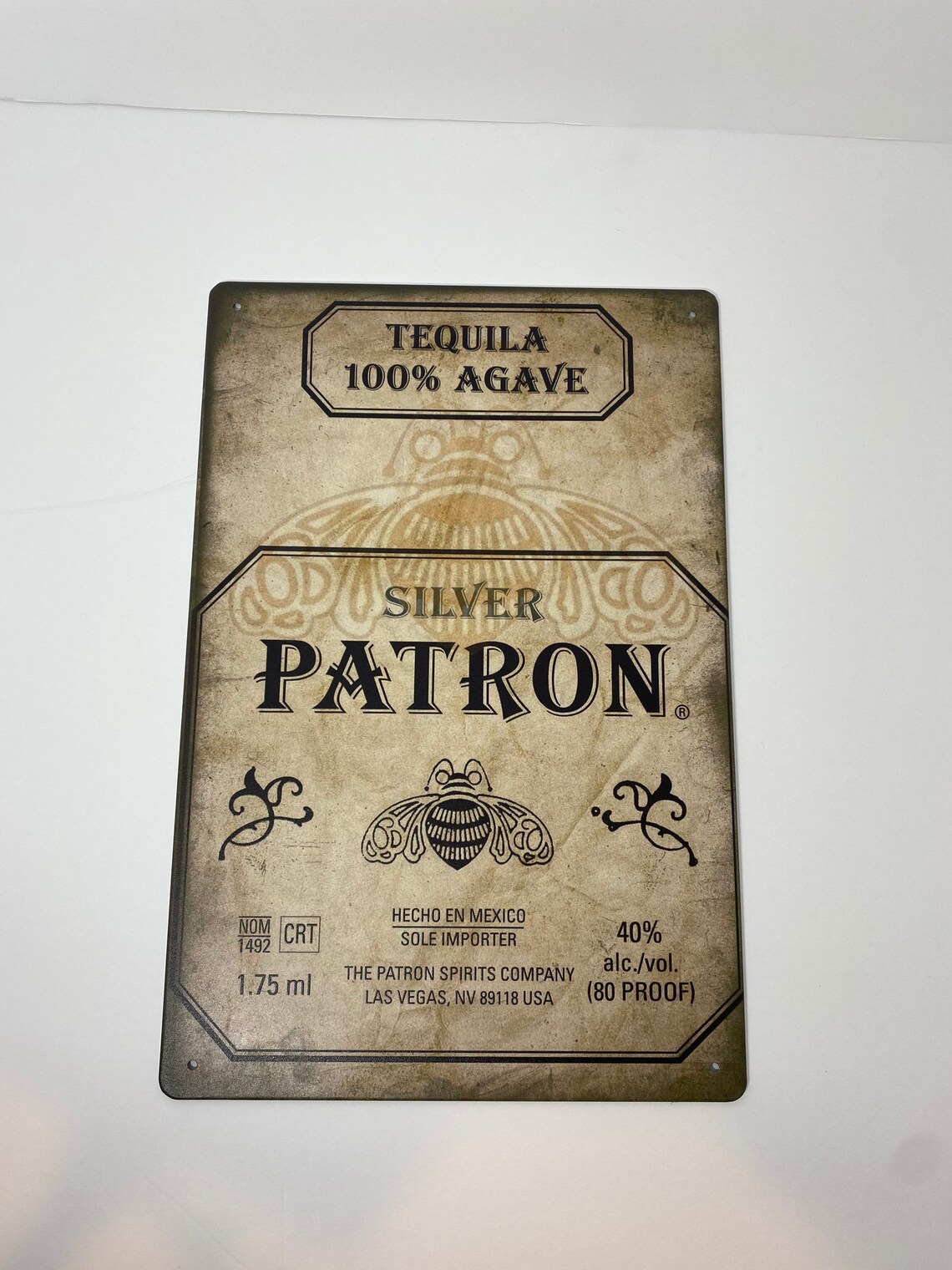 Patron Patron Sign Patron Silver Bar Sign Bar Decor Home Bar - Etsy