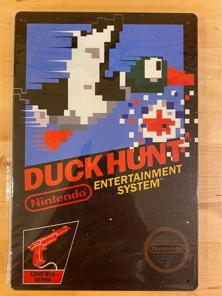 Nintendo Duck Hunt Sign, Nintendo Sign, Game Room Sign - Etsy