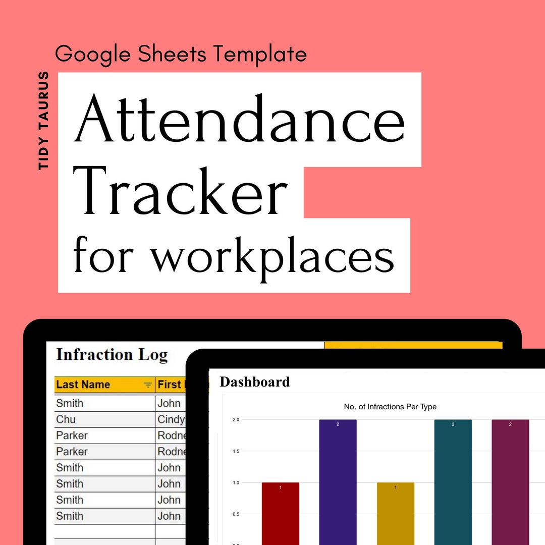 Attendance Tracker 2025 for Google Sheets | Attendance Point Logging ...