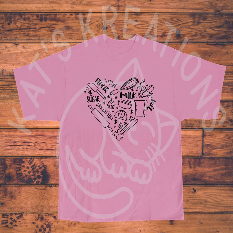 Baking Heart SVG/PDF?PNG for T-shirts/hats/cups/etc. - Etsy