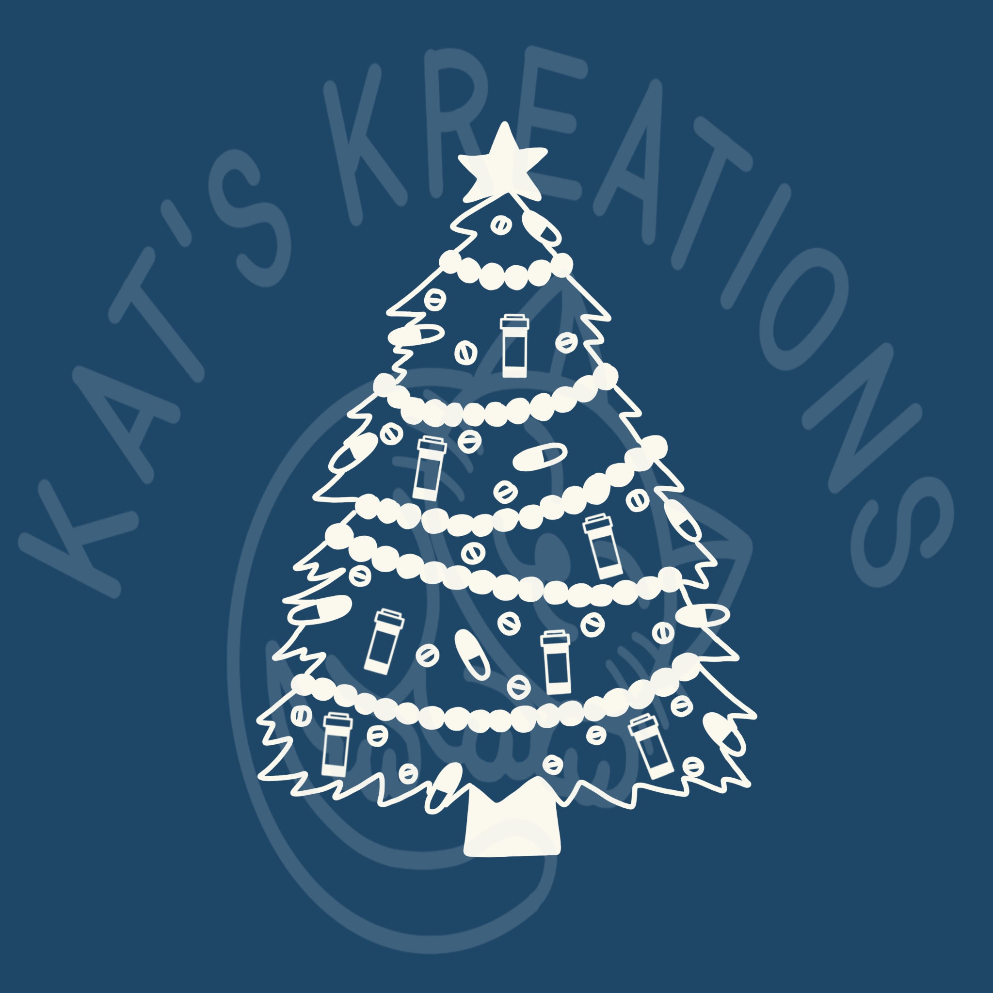 Pharmacy Christmas Tree SVG/PNG/PDF File - Etsy