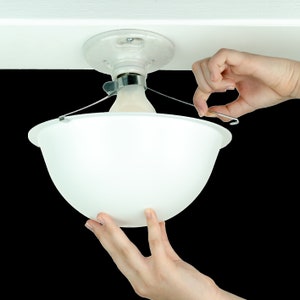 EZ Shade Ceiling Light Cover: Clip-on Exposed Bulb Shade - Etsy