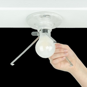 EZ Shade Ceiling Light Cover: Clip-on Exposed Bulb Shade - Etsy