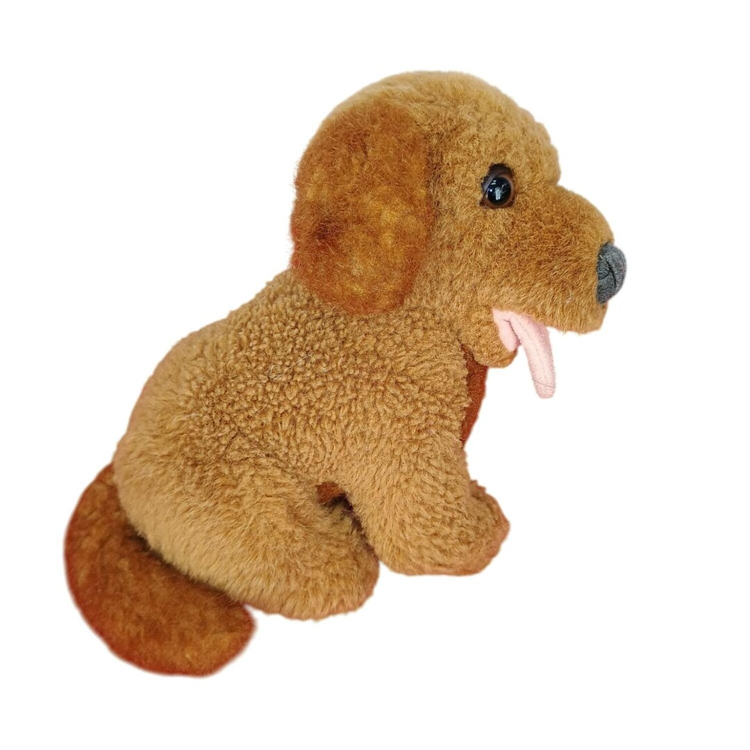 Vintage the Benefactory Plush Dog Toy Stuffed Animal Brown With Tongue ...