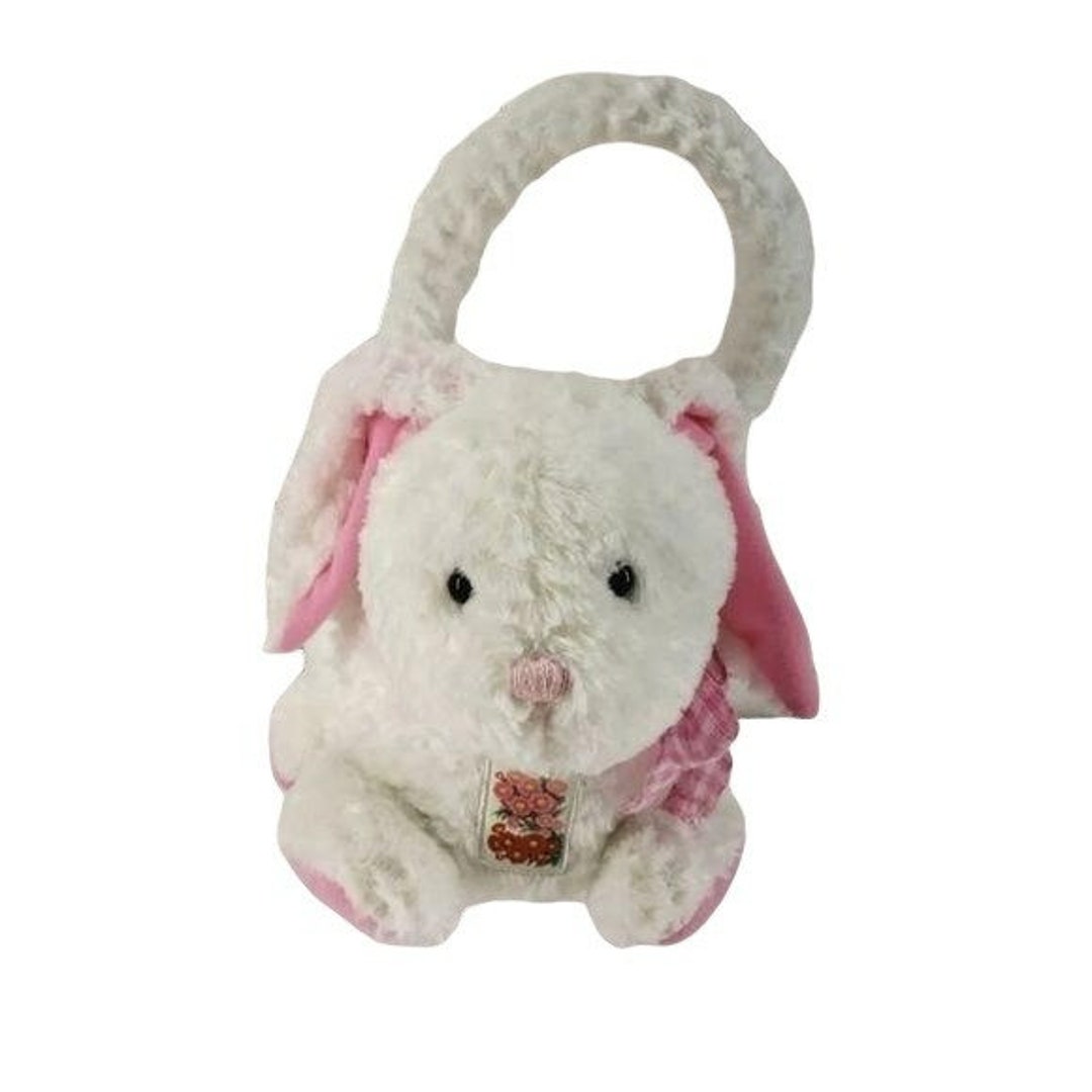 USPS Postal Stamp Easter White Bunny Rabbit Basket Pail Bucket Carryall ...