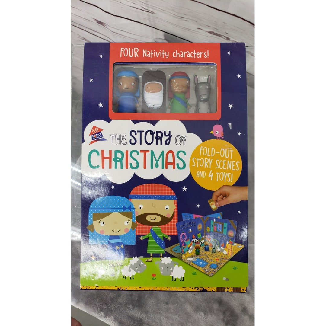 The Story of Christmas - A Fold Out Story W/ Story Scenes & Nativity ...