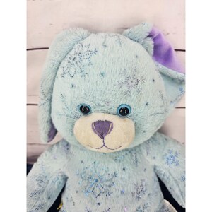 Build a Bear BABW Blue Bunny Rabbit Plush Stuffed Animal Sparkle ...
