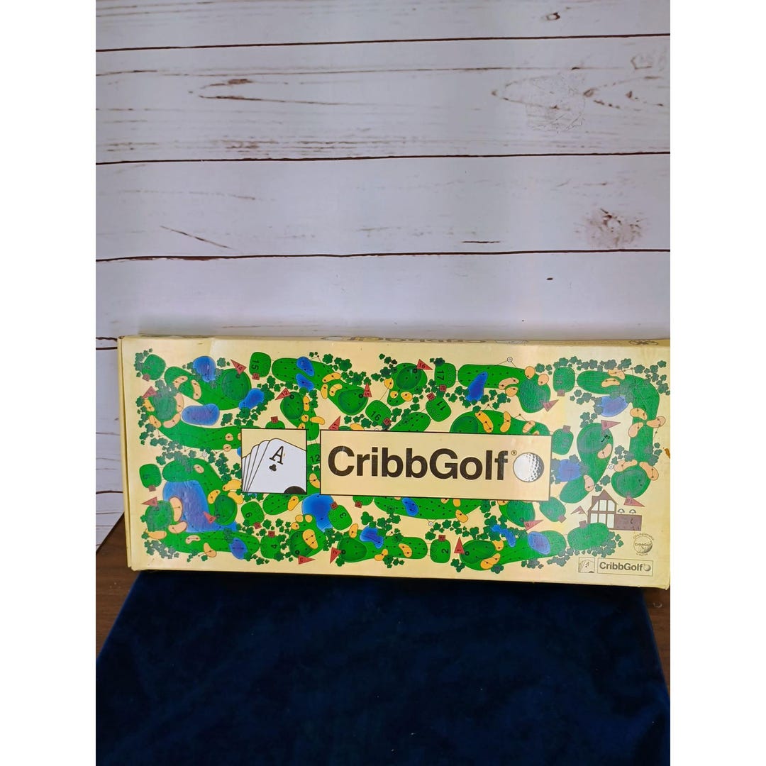 1992 JK Games Cribbgolf Golf Cribbage Board Game CHAMPIONSHIP COURSE ...