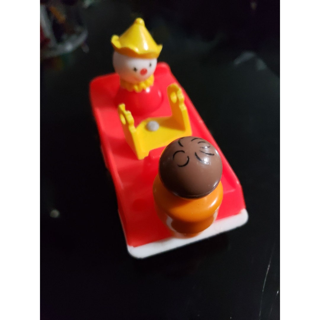 Fisher Price Fire Truck as is Clown and Lil Boy With Orange Outfit ...