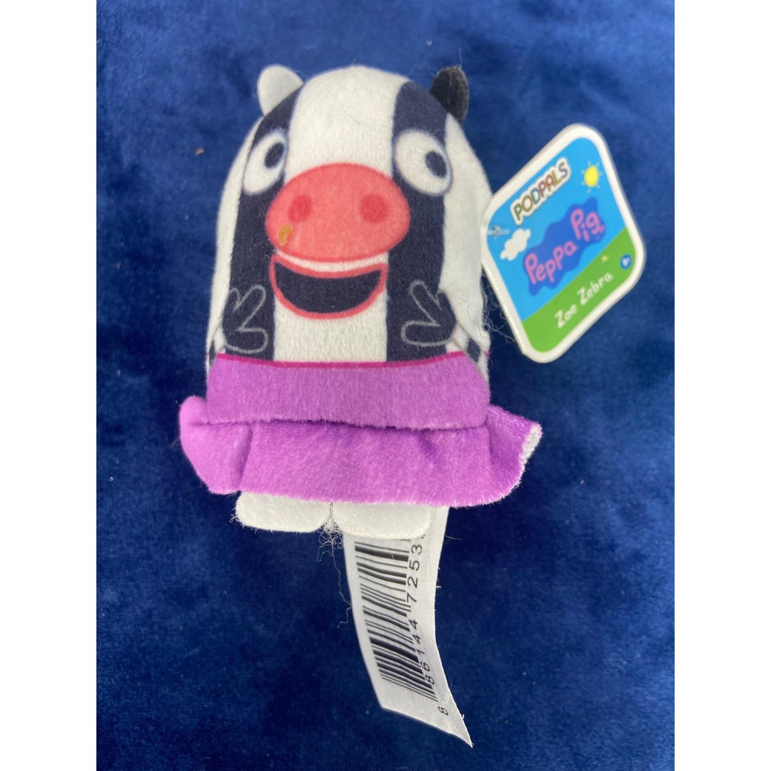 Just Play Pod Pals Peppa Pig Nickelodeon ZOE ZEBRA 3.5" Plush Toy - Etsy