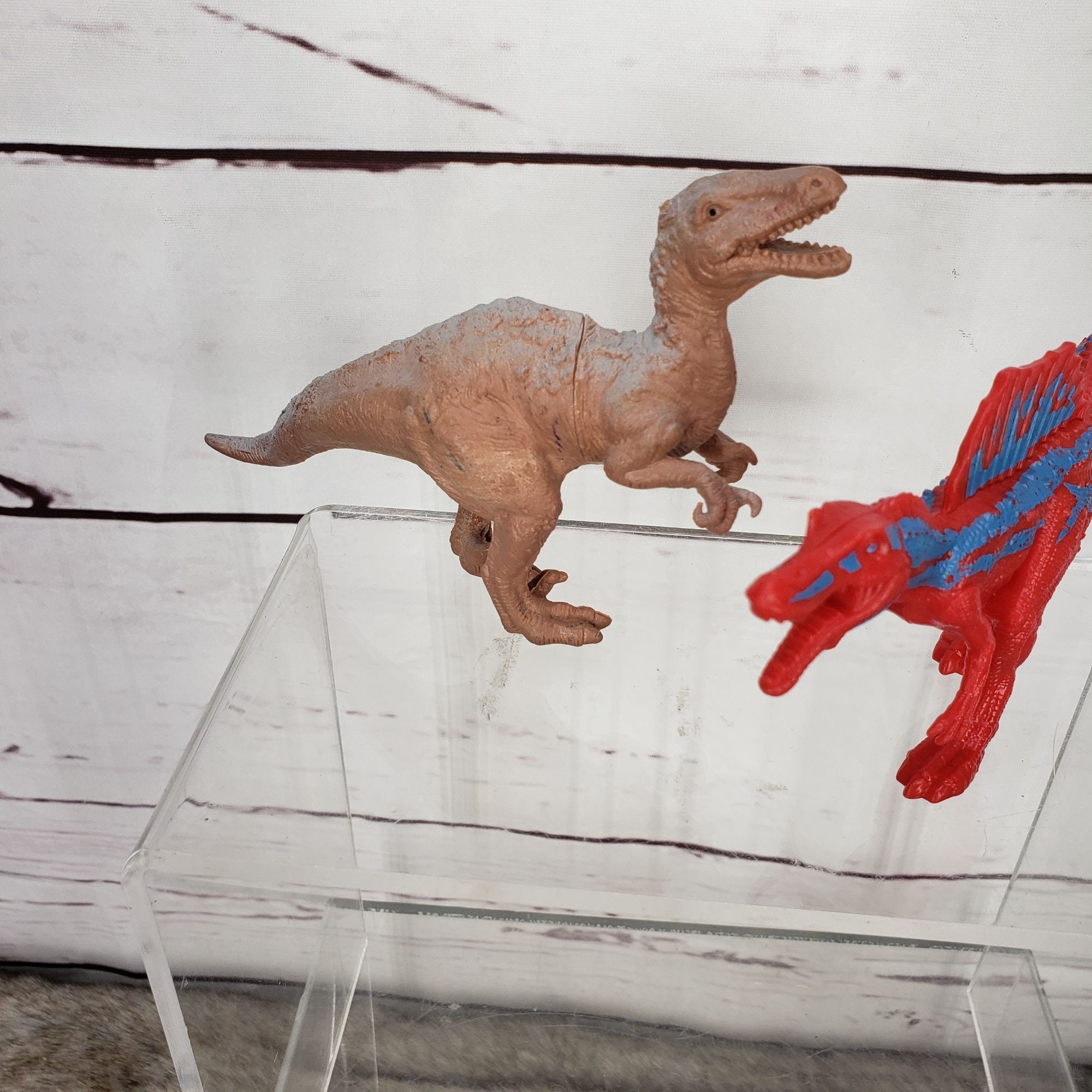 Lot of 7 Vintage Plastic Dinosaur T Rex Velociraptor Toys - Etsy