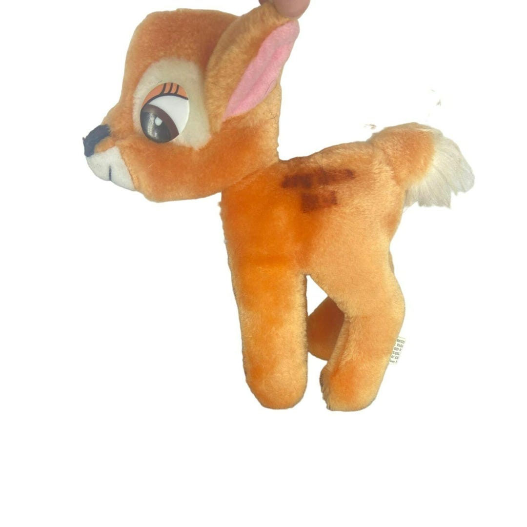 Vintage Disney Bambi Plush Toy Deer 1985 Polyester Stuffed Animal ...