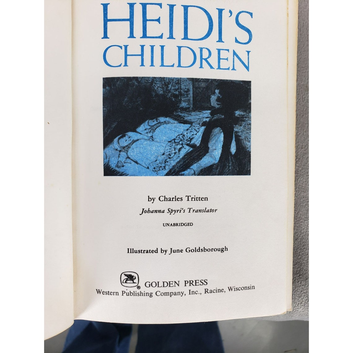Vintage 1967 Unabridged Versions Heidi's Children Written by Charles ...