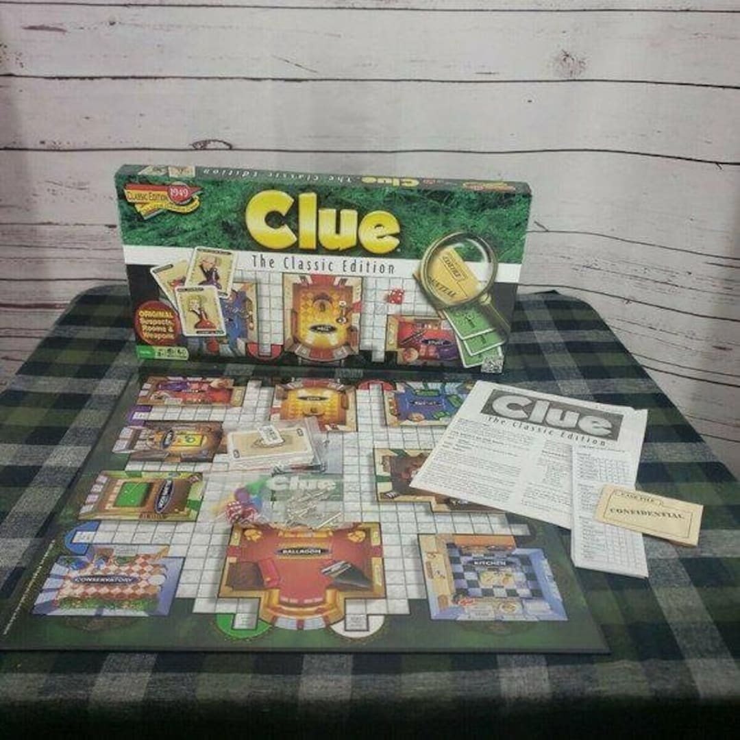 Hasbro Clue the Classic Edition Board Game - Etsy