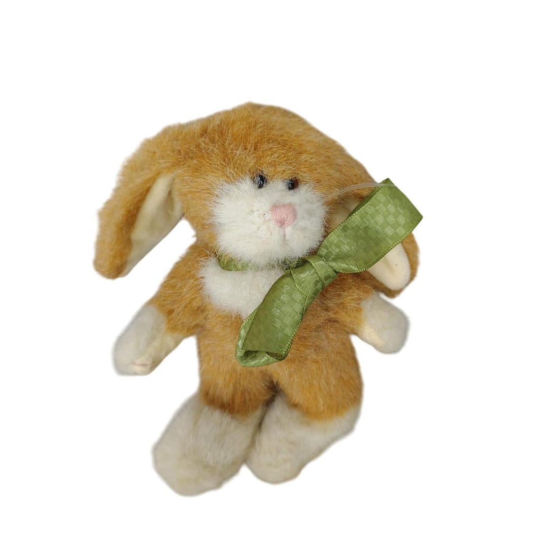 Boyds Bears Plush Bunny With Green Bow 1998-2000 Collectible - Etsy