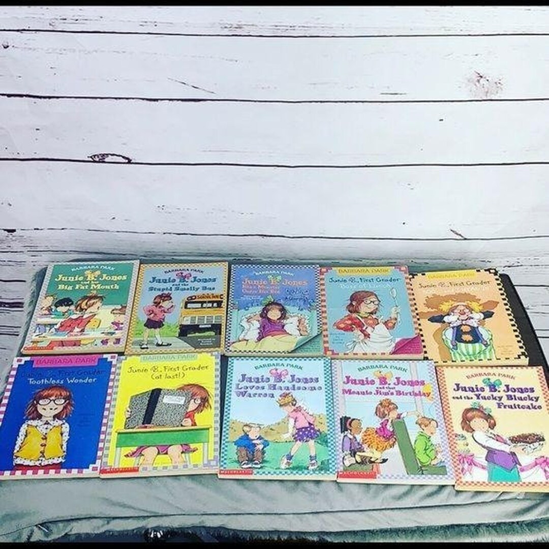 JUNIE B Jones Barbara Park Book Lot of 10 BUNDLE Christmas First Grade ...