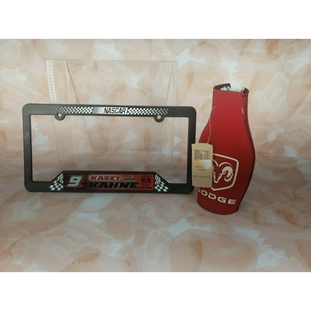 Kasey Kahne Dodge #9 Nascar License Plate Frame Cover Bottle Holder ...