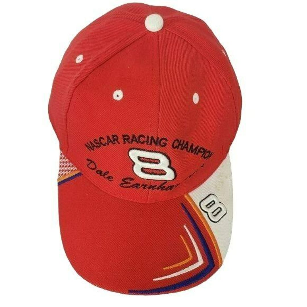 NASCAR Racing #8 Dale Earnhardt Jr Hat Red Strapback Baseball Trucker ...