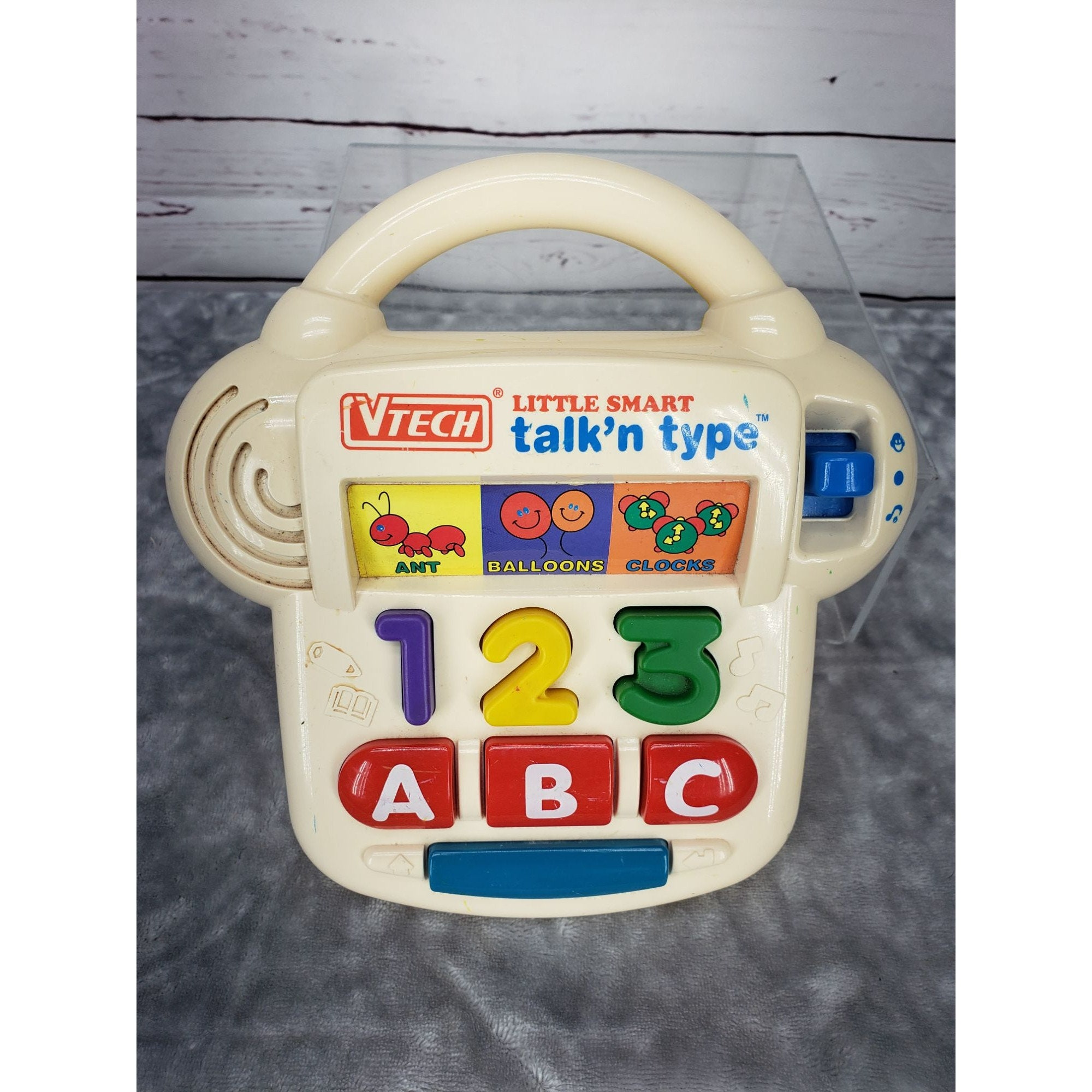 Vintage VTECH Little Smart Talk'n Type Travelable Kid Toy Baby Toddler ...