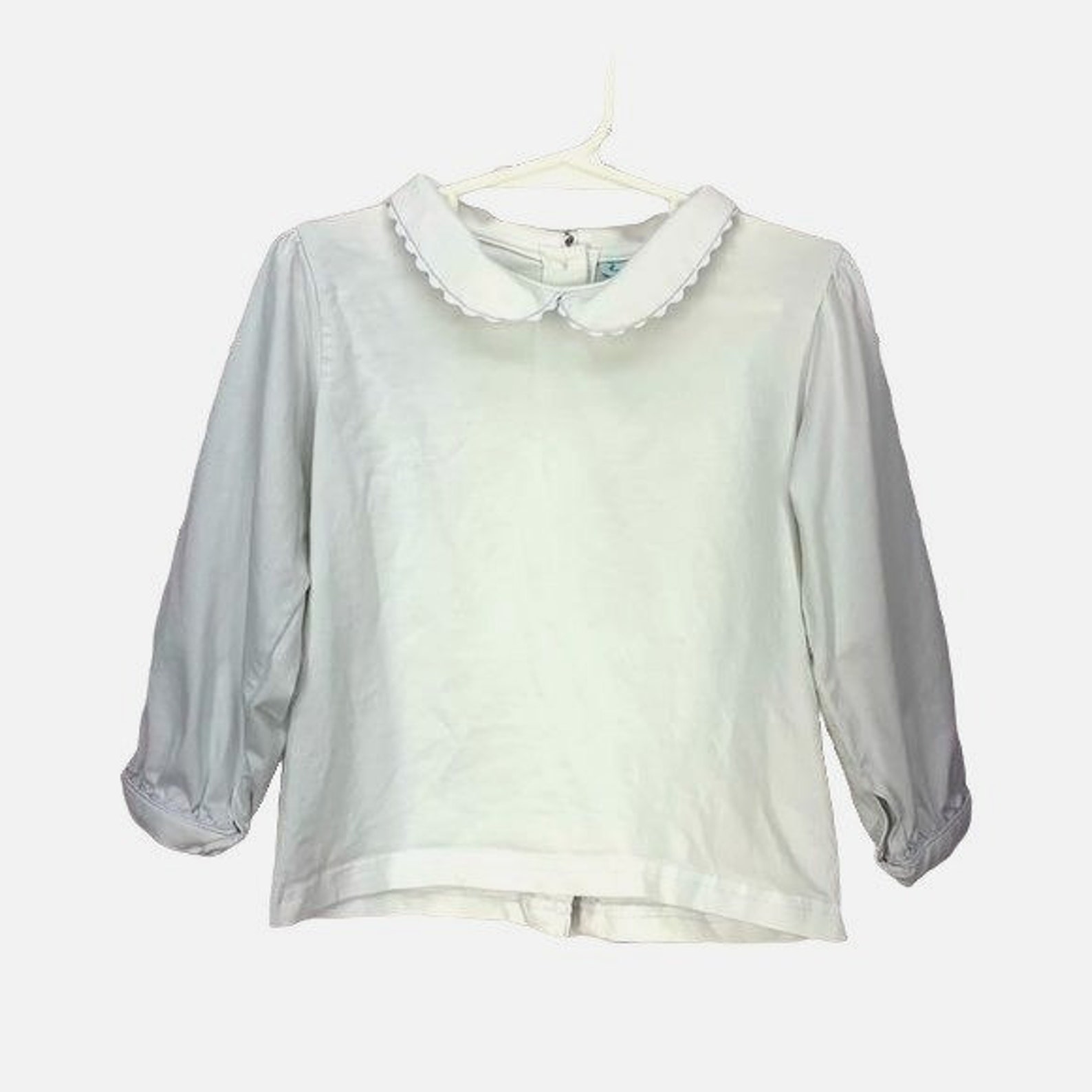 Buttered Biscuit Boutique Girls Long Sleeve White Back Button Top ...
