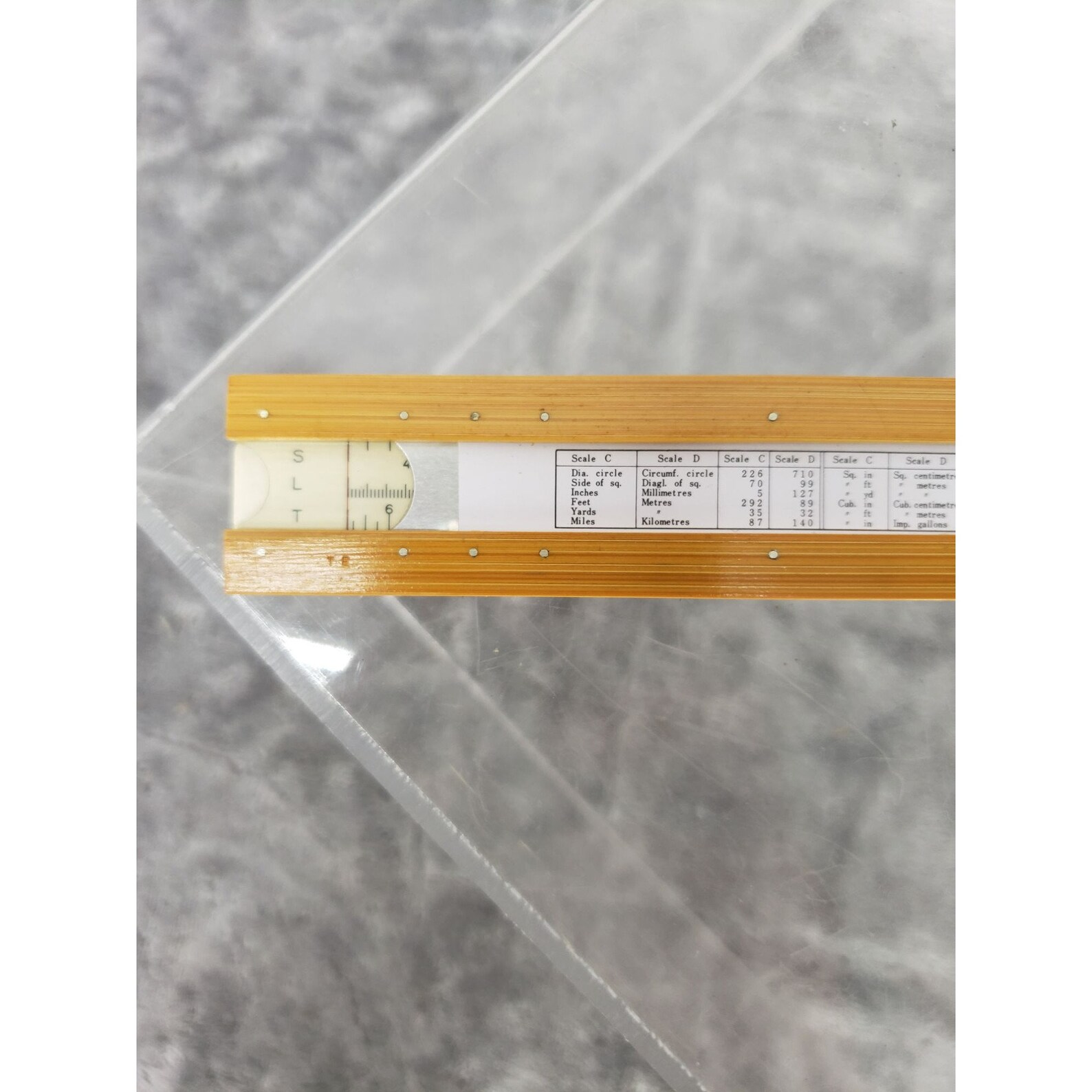 Frederick Post Co. Model 1447 11” Sl BBC C Ide Ruler W/ Hemmi Japan ...