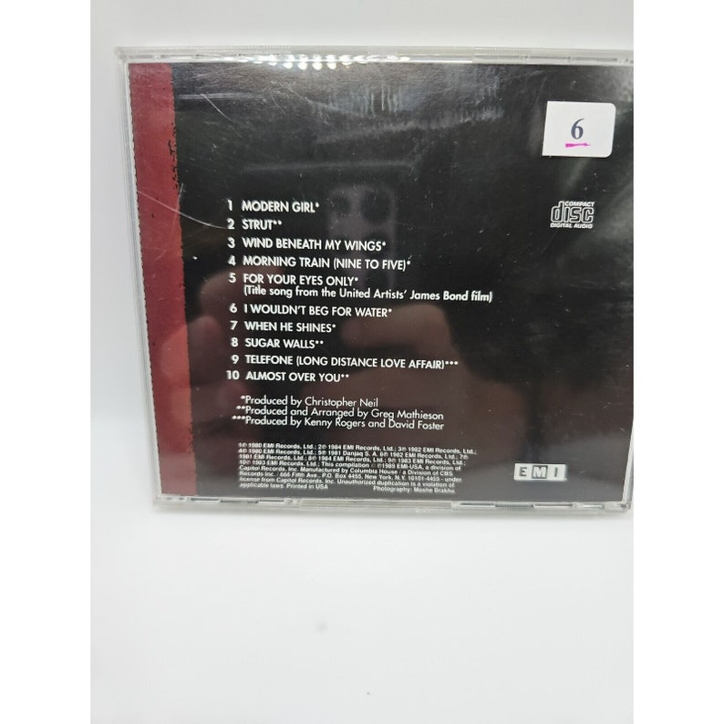 The Best of Sheena Easton Music CD EMI 1989 Good Condition CDP 7 91754 ...