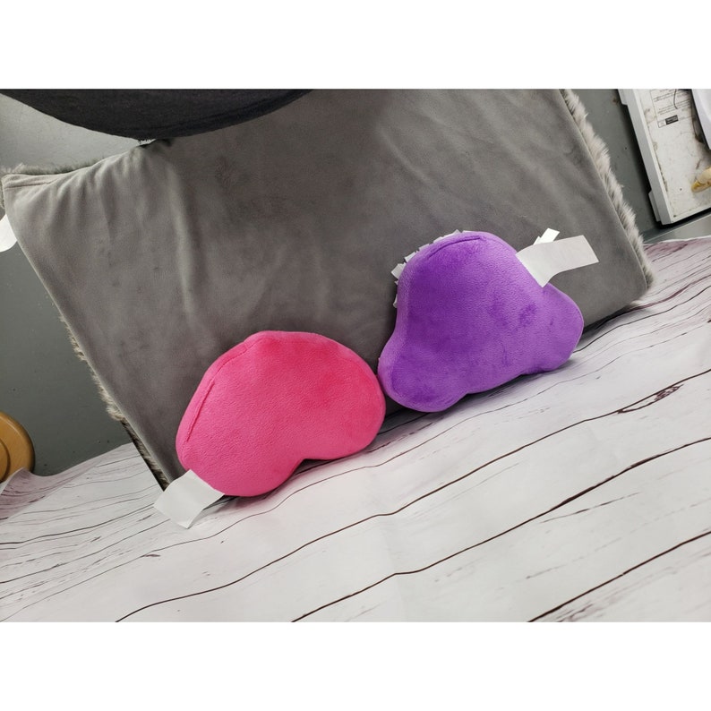 Plusheez Plush Stuffed Toy Animal Pink Purple Girl Bedroom Throw Pillow ...