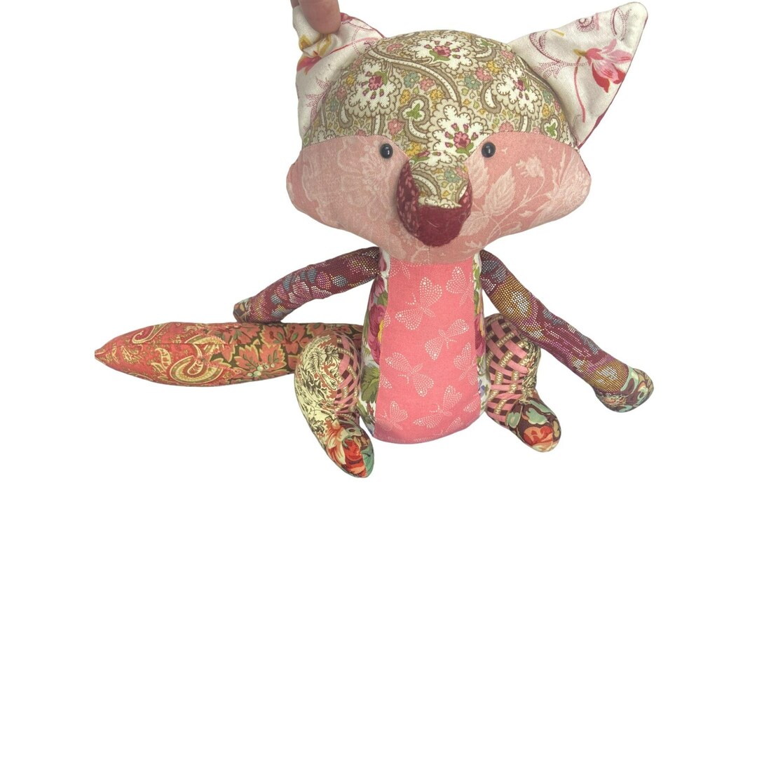 Handmade Patchwork Stuffed Animal Fox Toy - Etsy