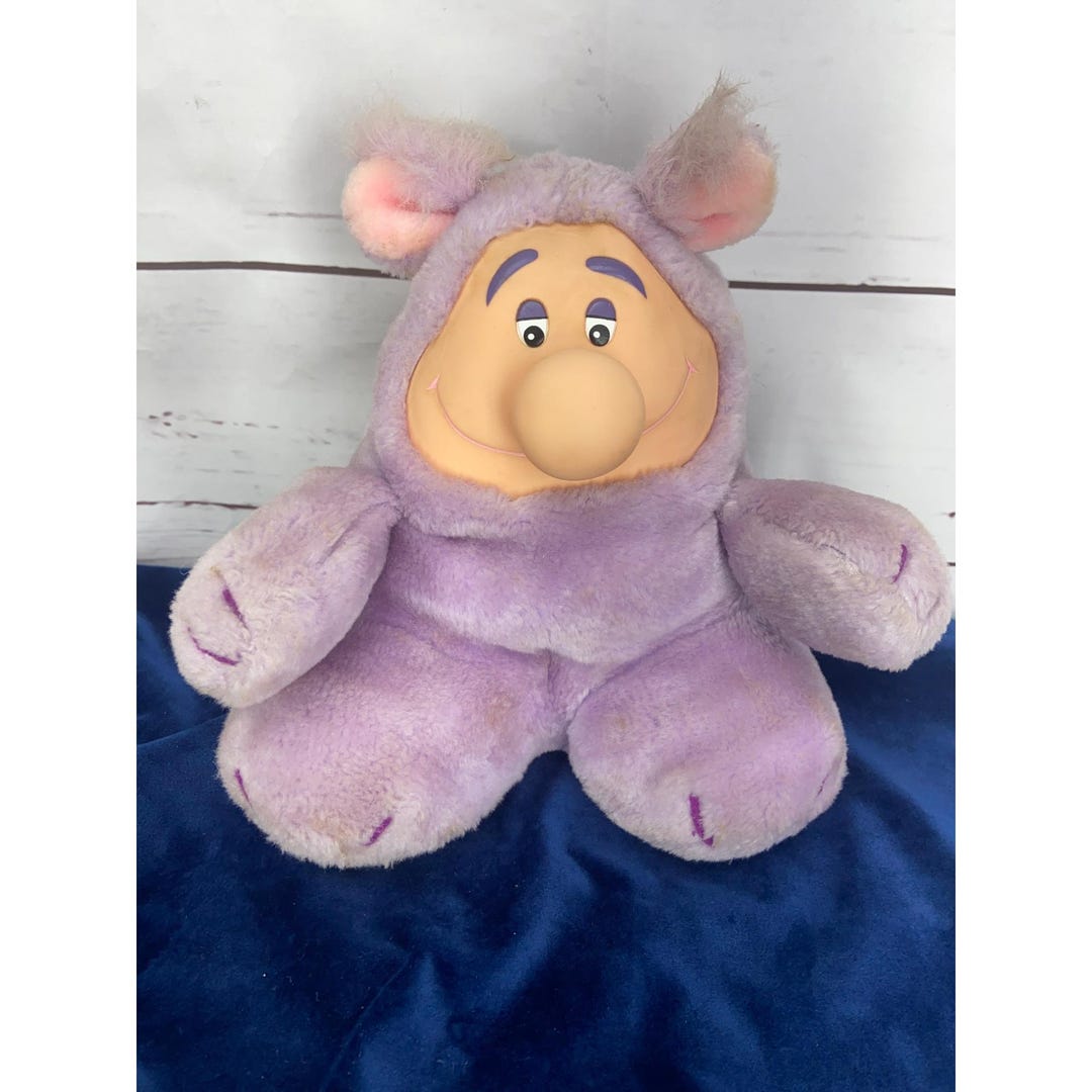 Vintage 1980s Chubbles Chootles Plush Toy Animal Purple No Lights - Etsy