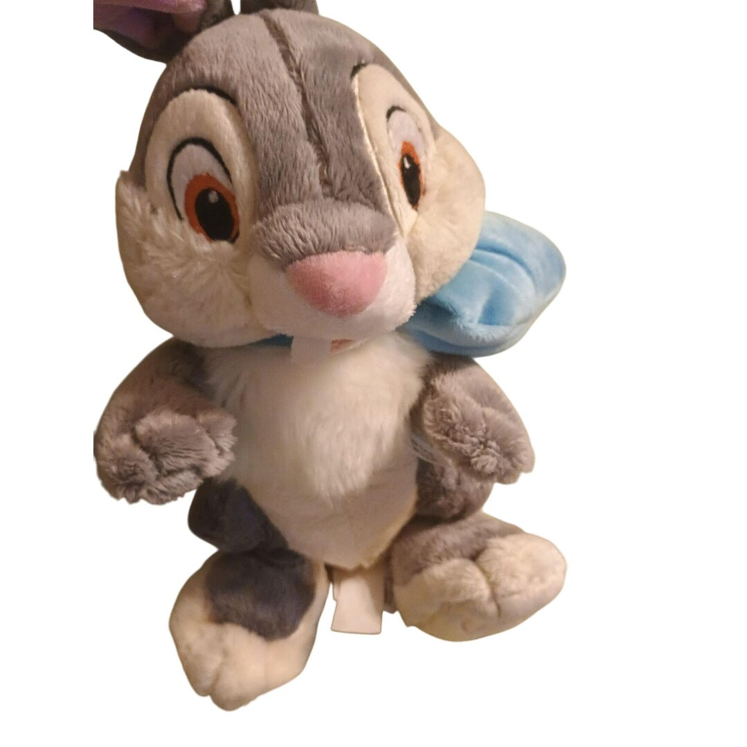 DISNEY STORE Exclusive Original Thumper Easter Bow Rabbit Soft Plush 10 ...