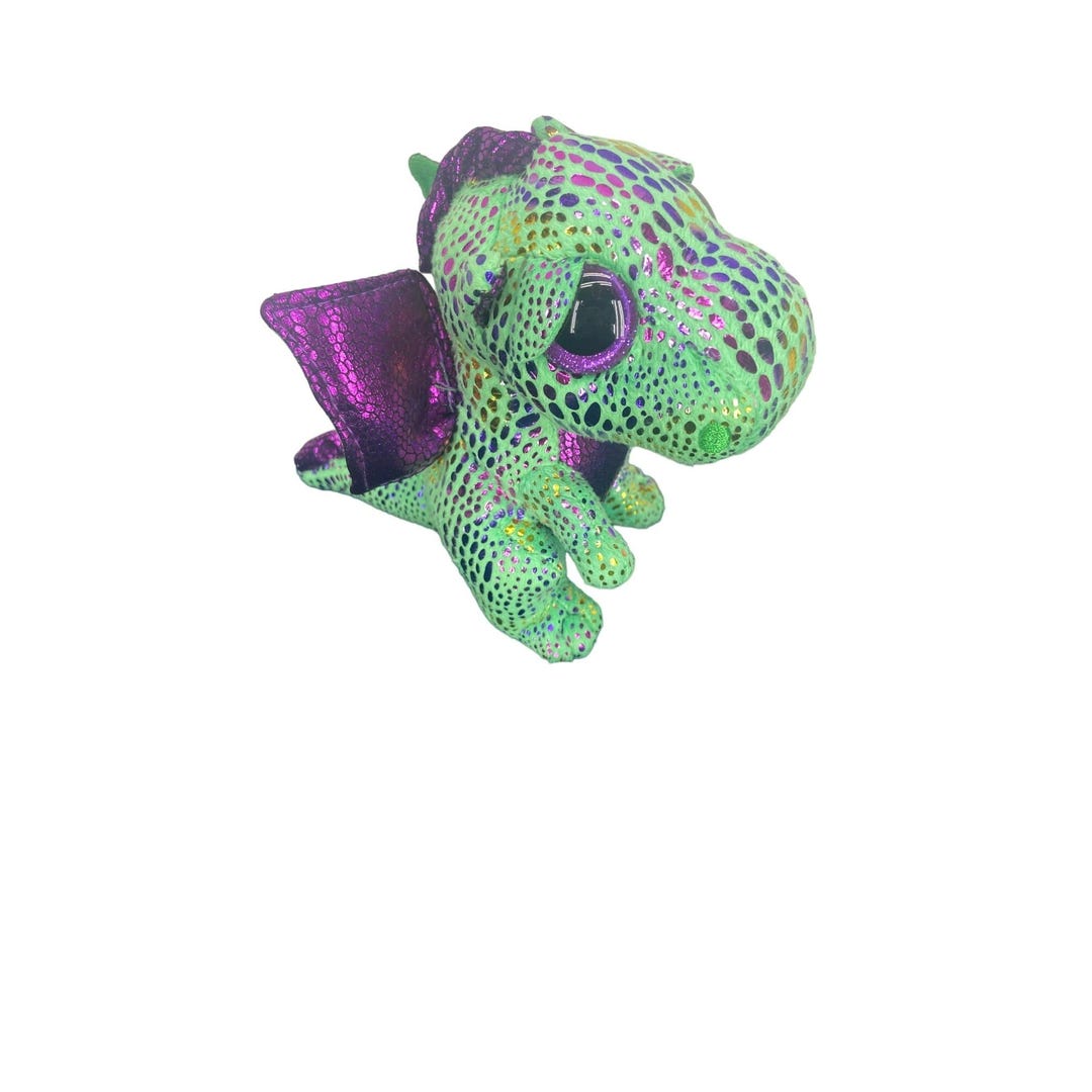 Ty Beanie Boos CINDER the Green Dragon Stuffed Plush - Etsy