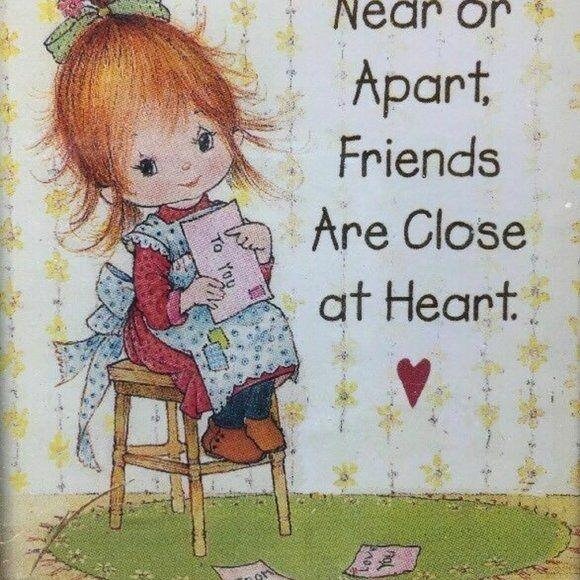 Vintage Paula's Moments in Time Magnet Near or Apart, Friends ARE Close ...