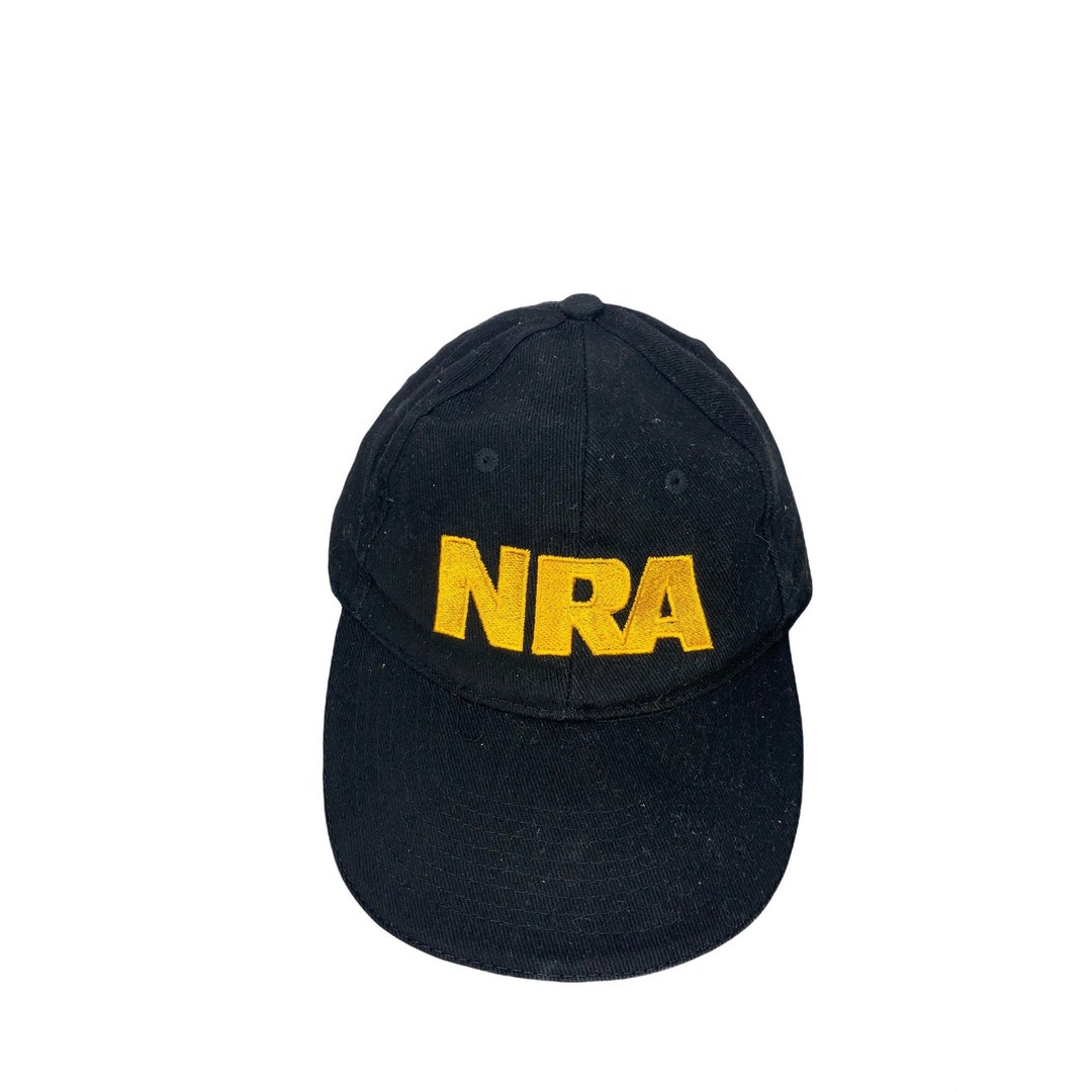 NRA Black Gold Lettering Adjustable Trucker Hat - Etsy