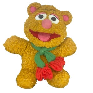Vintage Jim Henson the Muppets Muppet Babies FOZZIE BEAR 8 Plush ...